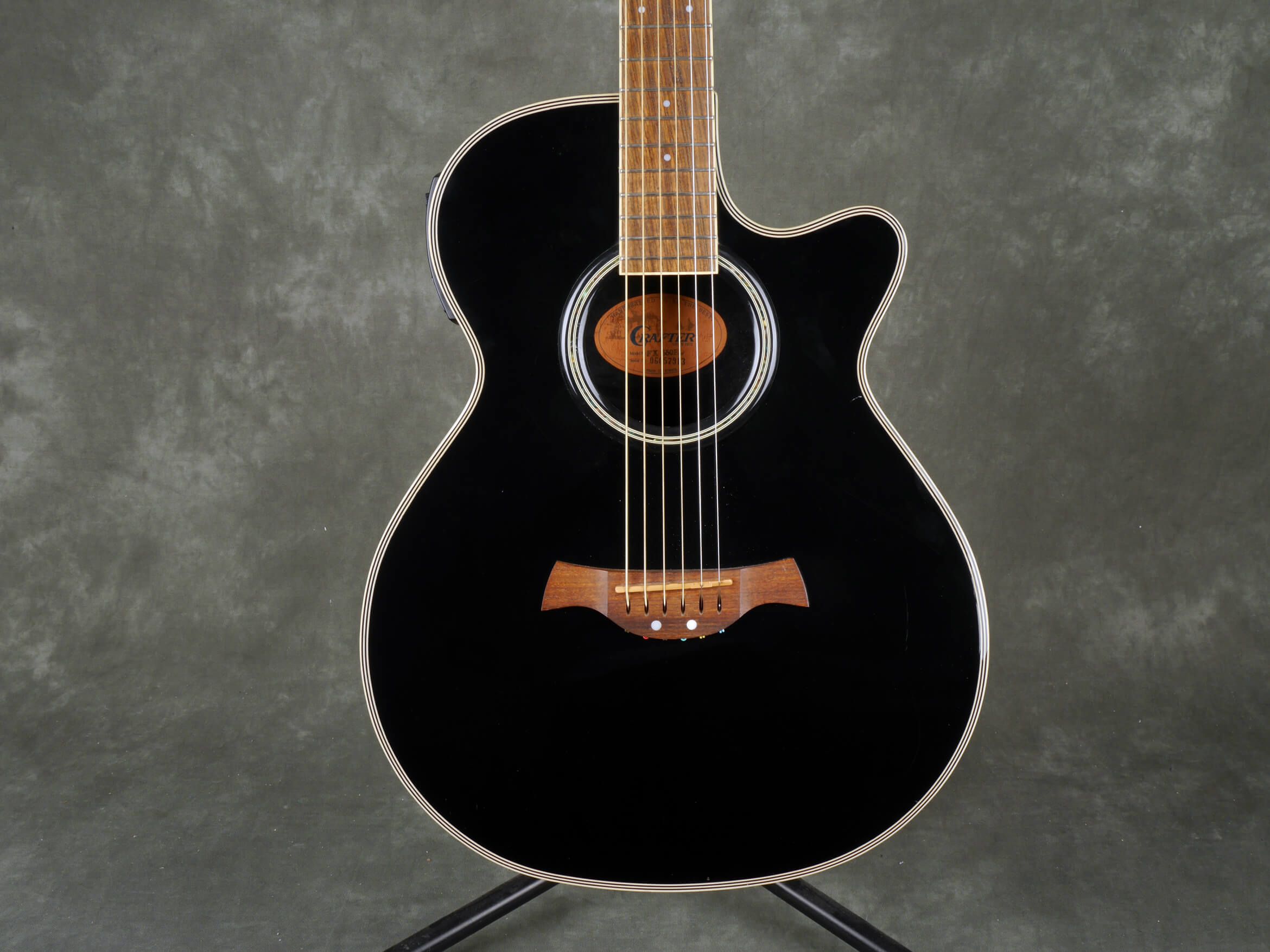 Crafter FX 550EQ Electro-Acoustic Guitar - Black - 2nd Hand | Rich Tone ...