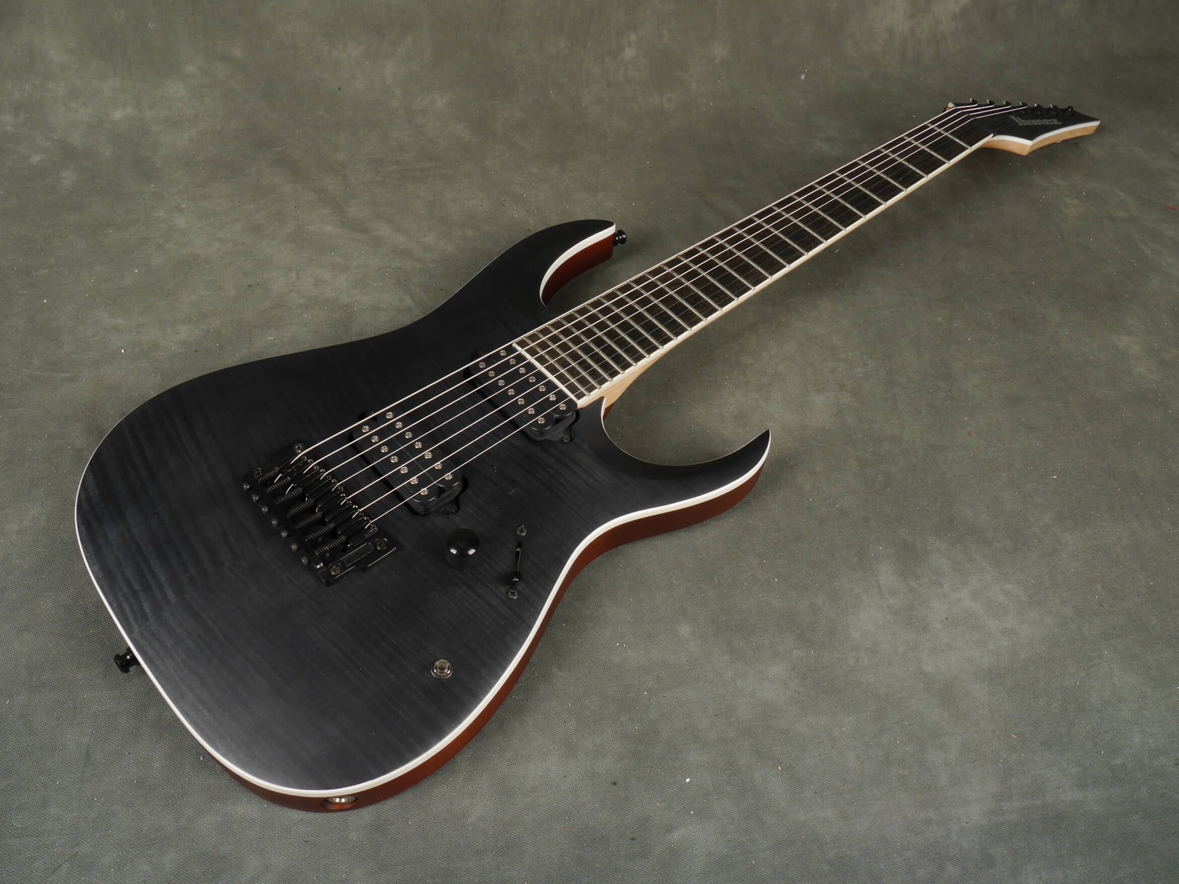 Ibanez RGA Series RGAIX7FM 7-String Electric Guitar - Trans Gray Flat ...