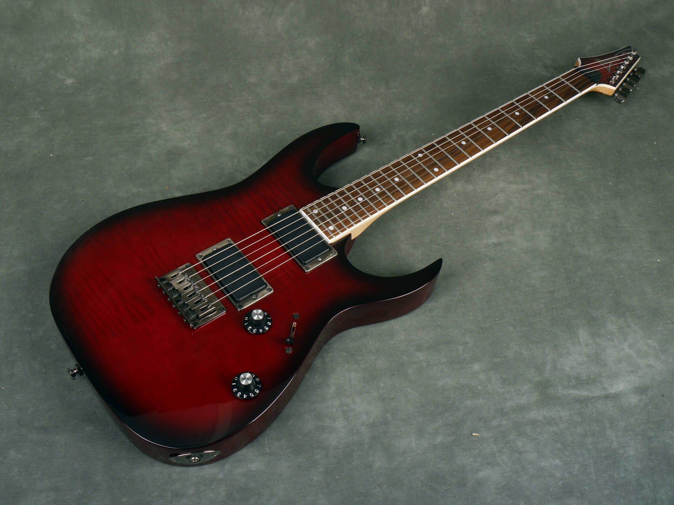 Ibanez RG Series RGR421EXFM Guitar - Blackberry Sunburst w/Hard Case ...