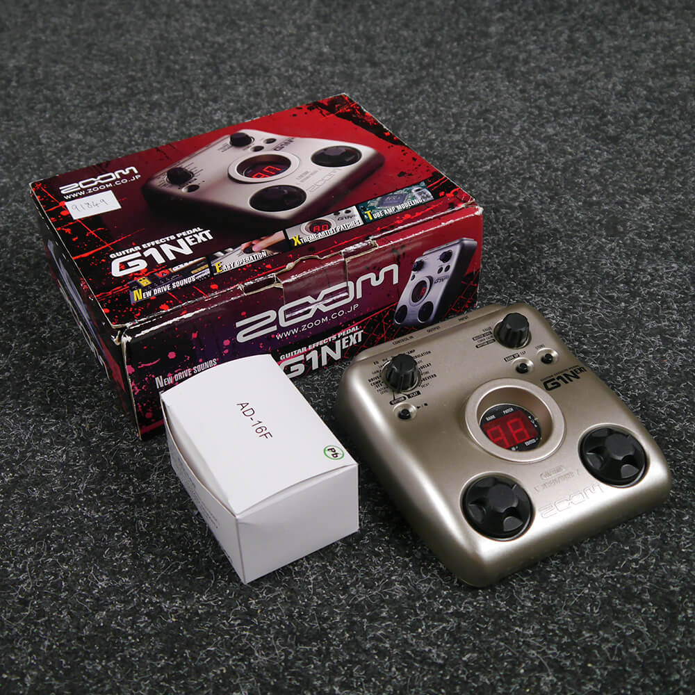 Zoom G1NEXT Multi FX Pedal w/Box & PSU - 2nd Hand | Rich Tone Music